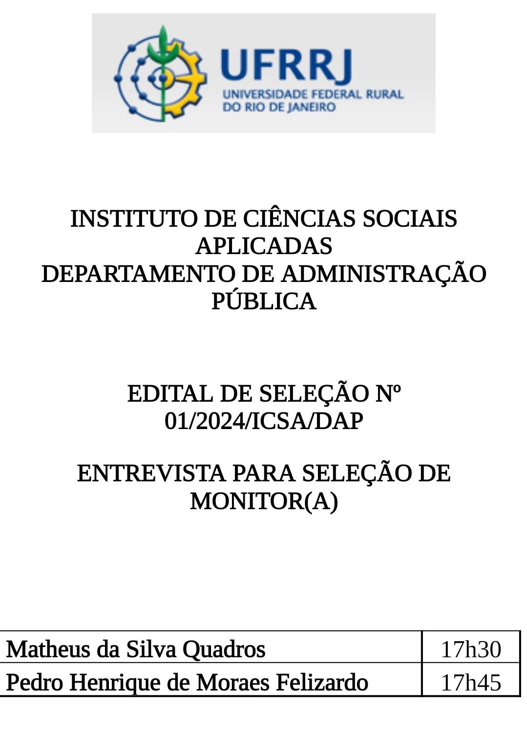 ICSA - UFRRJ